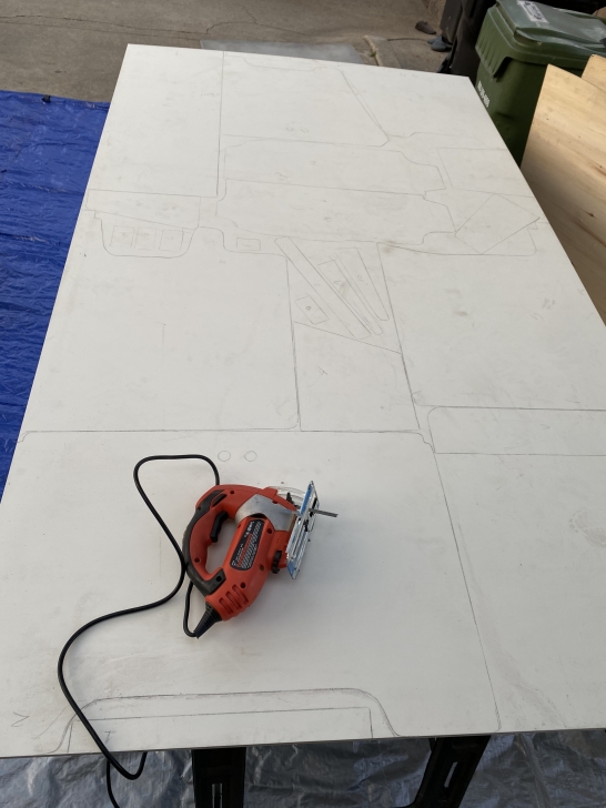 ArimaOwners.com - Outline of original wood panels, ready to cut