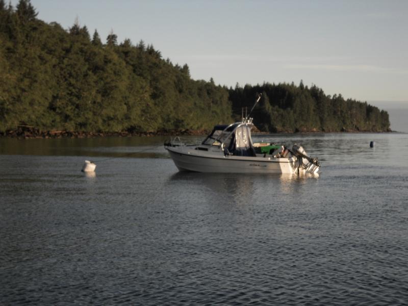 ArimaOwners.com - Moored at Snow Creek - Neah Bay, June 2013