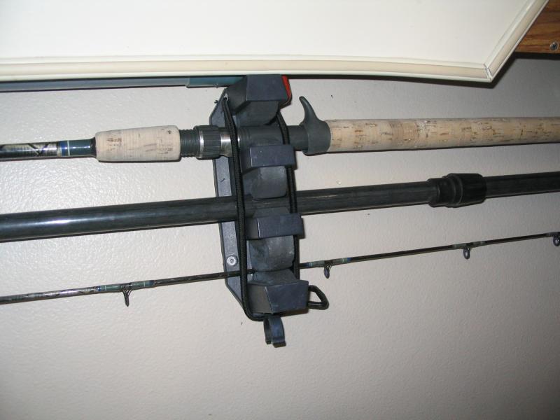 Vertical rod holder (under gunnels)